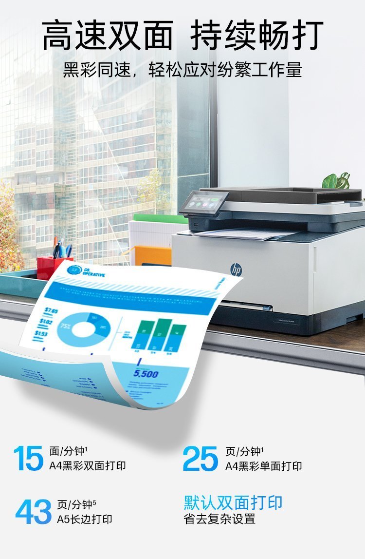 惠普 (HP) Color LaserJet Pro MFP 3388fdw 打印机 - (74P28A) - 中国惠普官方商城