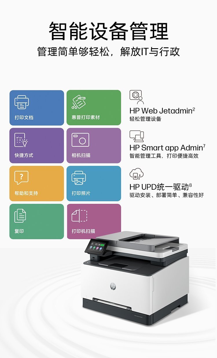 惠普 (HP) Color LaserJet Pro MFP 3388fdw 打印机 - (74P28A) - 中国惠普官方商城